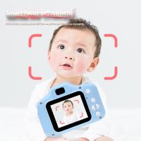 China Children's Dual-Camera Portable Mini Camera 2.0-inch IPS Screen Burst Mode Game Timer CCD Sensor Full HD 4K Video 2X-7X Zoom for sale