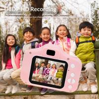 China Children's Dual-Camera Portable Mini Camera 2.0-inch IPS Screen Burst Mode Game Timer CCD Sensor Full HD 4K Video 2X-7X Zoom for sale