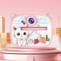 China Instant Print Children's Digital Thermal Mini Camera with CMOS Sensor MicroSD Plastic 4K Video 2.4