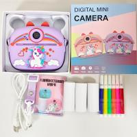 China Instant Print Children's Digital Thermal Mini Camera with CMOS Sensor MicroSD Plastic 4K Video 2.4