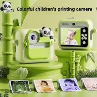 China K22 Panda Instant Camera Toy for Children 48MP CMOS Sensor MicroSD Storage One-Click Printing Plastic Body Gift for Boys for sale