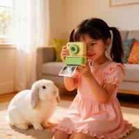 China Kids Instant Color Full HD Photo Camera Educational Toy Vlog Print Photo 120 Wide Angle Cute Design for Imagination Creativity for sale