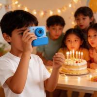 China Kids Instant Color Full HD Photo Camera Educational Toy Vlog Print Photo 120 Wide Angle Cute Design for Imagination Creativity for sale