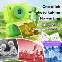 China Black and White Instant Kids Camera 4800W Dual Camera 2.4 Inch IPS Screen TF Print Options for Creative Play for sale