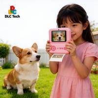 China Kids Instant Print Camera CCD Sensor Dual Lenses Vlog MicroSD Plastic Anti-Glare 2.4