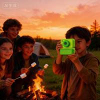 China Kids Cute Mini Instant Print Video Camera No Ink Needed Color Printing 48MP Dual Lens Full HD Vlog for Creative Play ROHS for sale