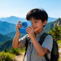 China Mini Kids Instant Print Camera CCD MicroSD Full HD Video 120 Wide Angle Vlog Photo Safe ABS Material 128G Built-in Memory for sale
