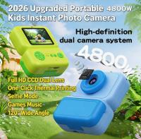 China Children CMOS Digital Print Camera 48MP Dual Camera with MicroSD Full HD Instant Print for Outdoor Camping Adventure (Plastic) for sale
