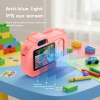 China DLC Portable Anti-Fall Kids Camera Cartoon Full HD Mini Toy Camera Children's Gift 2X-7X Optical Zoom 120 Wide Angle Music for sale