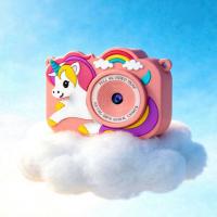 China Lovely Cartoon Kids Camera Mini Rechargeable Toy Gift 4K Video Vlog Games Functions <2