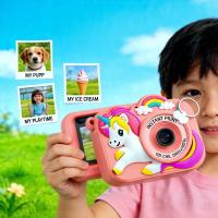 China Lovely Cartoon Kids Camera Mini Rechargeable Toy Gift 4K Video Vlog Games Functions <2