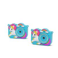 China 2026 New Kids Digital Camera Unicorn 4K Video Recording 9600W Dual Cameras 120 Wide Angle MicroSD 400mAh Rechargeable Battery for sale