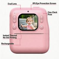 China Kids Polorid Camera Full HD CCD Instant Print Thermal Paper Printing Selfie Flash Eye Protection IPS Screen 120 Wide Angle 3 for sale