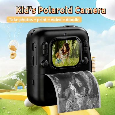 China Instant Print Kids Camera 4K Black White/Color Printing MicroSD Plastic Graffiti Game Music Perfect Birthday/Christmas Gift 3-12 for sale