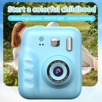 China Kids Instant Print Camera Toy Dual-Lens Digital Photo Printer Full HD CMOS 30MP Cute Cartoon Design Mini MicroSD Plastic for sale