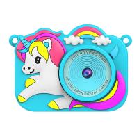 China Unicorn Kids Camera ABS Plastic Shockproof Case A9600W Dual Lens CCD 4K IPS Eye Protection Screen Video Recording Timed Shooting for sale