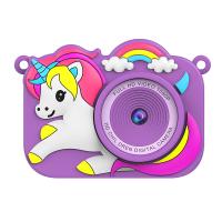 China Cute Unicorn Kids Camera 4X Zoom CCD Sensor Educational Toy for Toddlers Ages 3-7 with 4K Video & 120 Wide Angle for sale