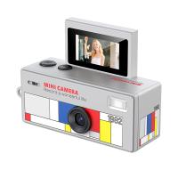 China DLC  Mini Flip Screen Thumb Camera Small Pocket Sports Camera Student Kids Photo Video Recording Camera for sale