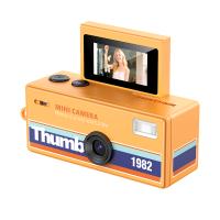 China DLC Student Exclusive Flip Screen Mini Thumb Camera HD Pocket Sports Camera CMOS Sensor MP3 Filter Kids Photo Video Camera for sale
