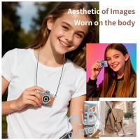 China DLC Neck-Wearable  Mini Camera | 1080P HD, Flip Rotatable Lens, Built-in Flash & Filters & Selfie Mode & Video Recording for sale
