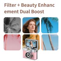China DLC Neck-Wearable  Mini Camera | 1080P HD, Flip Rotatable Lens, Built-in Flash & Filters & Selfie Mode & Video Recording for sale