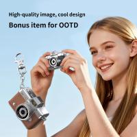 China DLC Neck-Wearable Mini Camera | 1080P HD Flip Rotatable Lens Built-in Flash Filters Selfie Mode Video Recording Face Detection for sale
