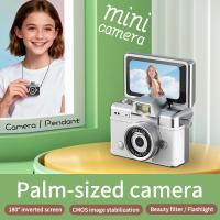 China DLC Neck-Wearable  Mini Camera | 1080P HD, Flip Rotatable Lens, Built-in Flash & Filters & Selfie Mode & Video Recording for sale