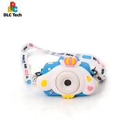 China DLC Kids Mini Digital Camera CMOS Eye Protection Cute Cartoon Silicone Case HD Dual Lens 1080P Video Recorder Girls Boys Student for sale