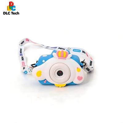 China DLC Kids Mini Digital Camera CMOS Eye Protection Cute Cartoon Silicone Case HD Dual Lens 1080P Video Recorder Girls Boys Student for sale