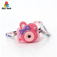 China DLC Student Mini Camera Kids HD Digital Camera Cartoon Silicone Case Dual Lens 1080P Video Recorder Portable Toy Camera Gif for sale