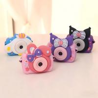 China DLC Cute Kids HD Dual Camera CMOS 1080P Video 8X Zoom IPS Screen Eye Protection Cartoon Silicone Case Student Toy Lanyard Games for sale