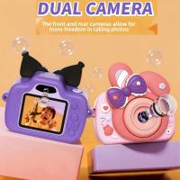 China DLC Cartoon Kids Camera   1080P Video 8X Zoom IPS Screen Cartoon Silicone Case Student Dual Lens  Camera Puzzle Games Inset for sale