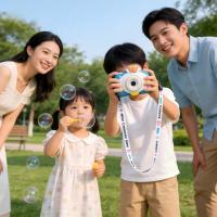 China DLC High Definition CMOS Mini Cartoon Camera for Children Dual Lens 8X Zoom 1080P Video Safe Material 2.0 Inch Screen Eye for sale