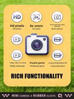 China DLC Multi Functional  Camera for Teenagers HD Dual Camera 8X Zoom Toddler    Puzzle Games Portable Lanyard Long Battery Life for sale