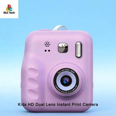 China DLC Y300H Mini Kids Digital Camera CMOS Sensor MicroSD Thermal Print Dual Lens 24MP/48MP Full HD IPS Eye Care Screen Puzzle Game for sale