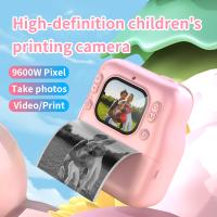 China DLC Kids Instant Photo Camera 9600W HD CMOS 120 Wide Angle Dual Lenses 2.0 Inch Anti-Glare Screen MP3 Plastic 1080P Video for sale