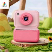China DLC Kids Instant Print Camera 4800W Dual Camera 1080P Video Coloring Print Built in Flash Eye Friendly Screen Silicone Cover for sale