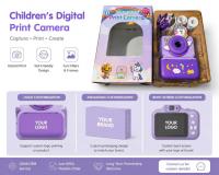 China DLC Y350 Hot Selling  Kids Instant Print Camera with  Dual Lenses  Multifunctional Games Music One Click Printing for Gifts for sale