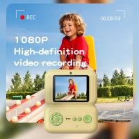China DLC   4800W HD Dual Camera  Instant Print 1080P Video No Flashing Blue Light Filter One Click Printing Silicone Case for Kids for sale
