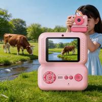 China DLC Children Instant Photo Camera 4800MP HD Front Rear Dual Camera 1080P Video  Anti Glare Screen Silicone Protective Case for sale