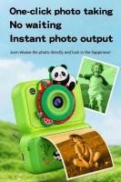 China DLC Children Instant Photo Camera 4800MP HD Front Rear Dual Camera 1080P Video  Anti Glare Screen Silicone Protective Case for sale