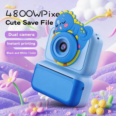 China DLC  Instant Print Camera 4800MP HD Dual Camera 1080P Video Multifunctional Games Music One Click Print Eye Care Screen for Kids for sale