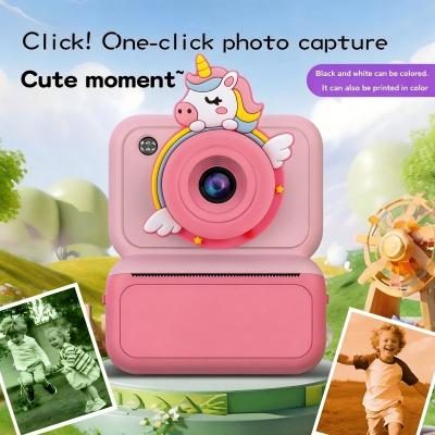 China DLC Kid's Instant Camera 4800MP Dual Camera 1080P Video Scheduled Self-Timer Adorable Pet Appearance One Click Printing Toy Gift for sale