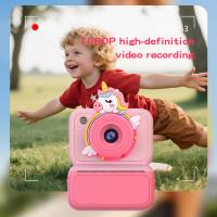 China DLC Children Instant Print Camera 4800MP CMOS Dual Lens 1080P Video Long Life Battery One-Click Photo Print Eye Filter for sale