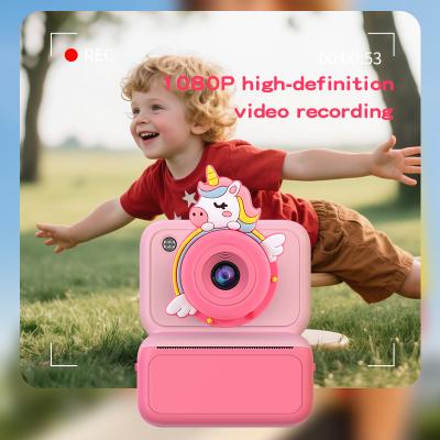 China DLC Children Instant Print Camera 4800MP CMOS Dual Lens 1080P Video Long Life Battery One-Click Photo Print Eye Filter for sale