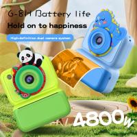 China DLC Children Portable Instant Print Camera 4800MP Dual Lens 1080P Video One Click Photo Print Anti Glare Display  Birthday Gift for sale