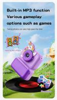 China DLC Children Portable Instant Print Camera 4800MP Dual Lens 1080P Video One Click Photo Print Anti Glare Display  Birthday Gift for sale