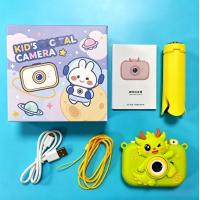 China DLC Kids Cartoon Digital Camera Child Exclusive Operation Button Easy Control Timed Selfie Feature Mini Portable Cute Camera for sale