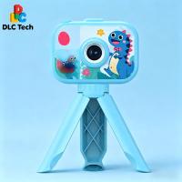 China DLC Kids Easy Operation Full HD Digital Camera CMOS Dual Lens Filter MP3 Cartoon Unicorn Dolphin Pattern Child-Sized Button for sale