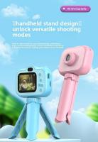 China DLC Kids Easy Operation Full HD Digital Camera CMOS Dual Lens Filter MP3 Cartoon Unicorn Dolphin Pattern Child-Sized Button for sale